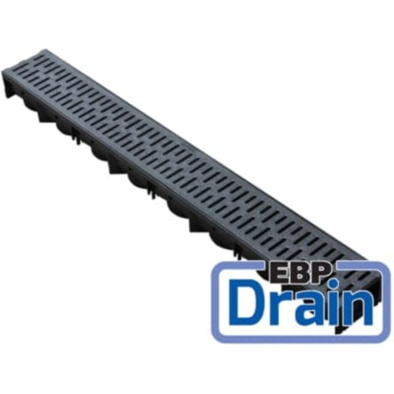 EBP-Domestic Drainage Channel w/ Heel Safe Polypropylene Grating x 1m ...