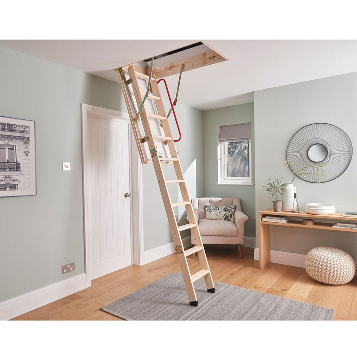 Werner Eco S Line Loft Ladder with Insulated Draught Proof Hatch ...