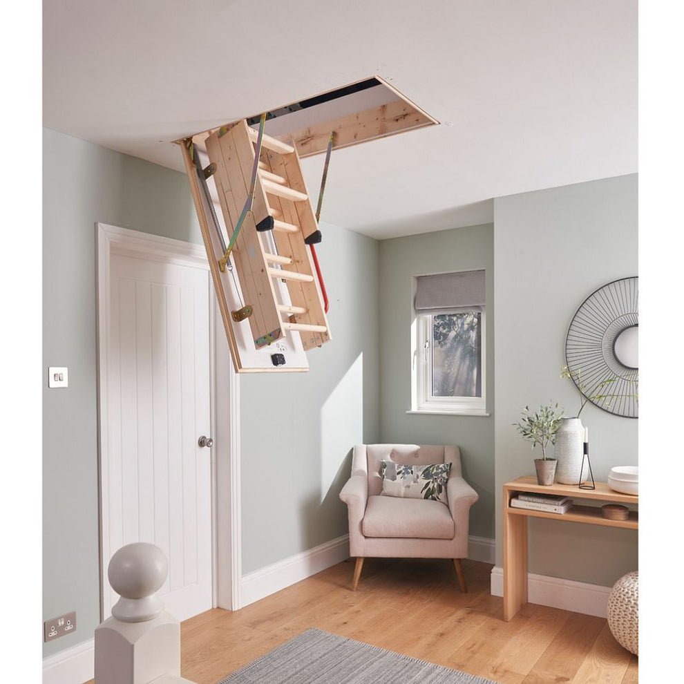 Werner Eco S Line Loft Ladder with Insulated Draught Proof Hatch ...